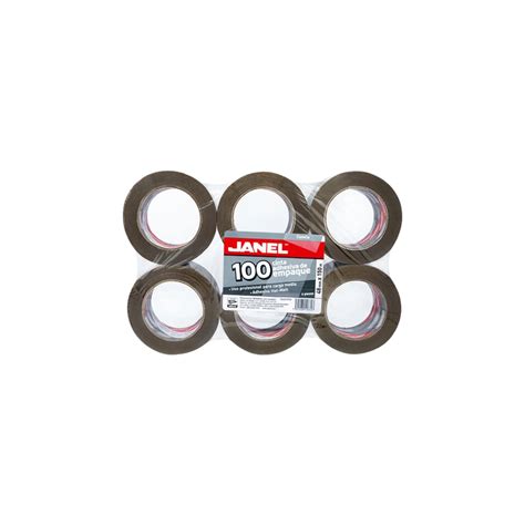 Cinta Adhesiva Color Canela De Empaque Para Carga Media Marca Janel Medidas 48mm X 150m Blister