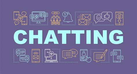 Chatting Word Concepts Banner Social Network Communication Online