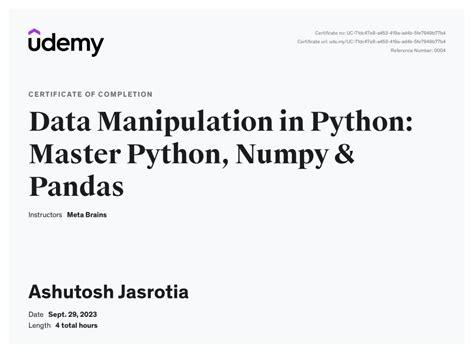 Ashutosh Jasrotia On Linkedin Udemy Course Completion Certificate