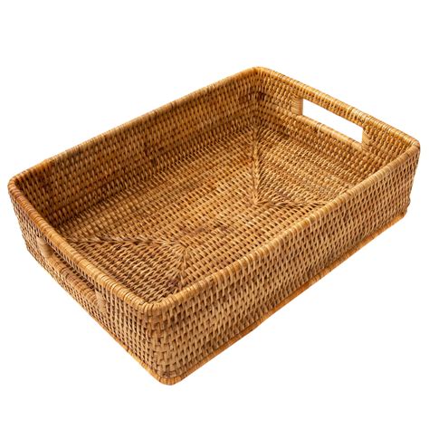 Artifacts Rattan Rectangular Basket Chairish