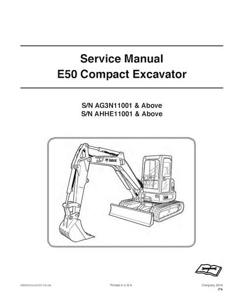 Bobcat E50 Compact Excavator Pdf Service Manual