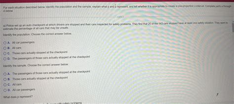 [answered] For Each Situation Described Below Identify The Population Kunduz