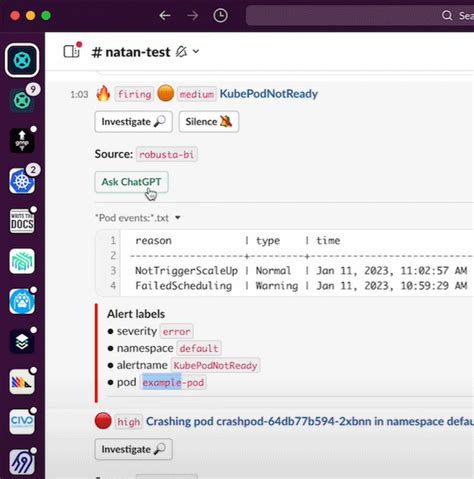 Chatgptにkubernetesのアラート対応を教えてもらう。監視ツールとchatgptをつなげる「kubernetes Chatgpt Bot」登場 － Publickey