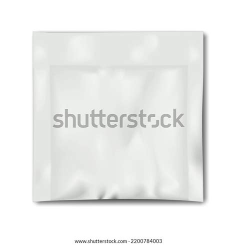Blank White Square Sachet Packet Vector 库存矢量图（免版税）2200784003 Shutterstock
