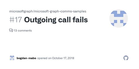 Outgoing Call Fails · Issue 17 · Microsoftgraphmicrosoft Graph Comms Samples · Github