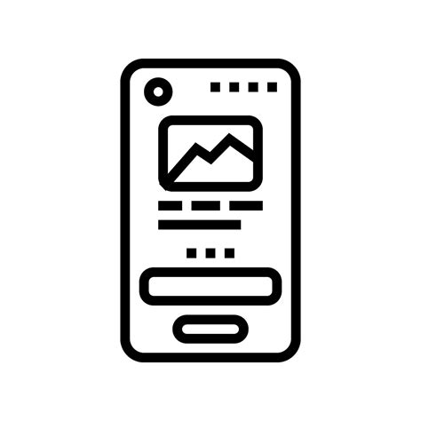 Mockup Ux Ui Design Line Icon Vector Illustration 41281790 Vector Art