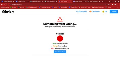 Gimkit Servers Just Went Down For Unknown Reasons If Theirs Any Updates Ill Let You Guys Know