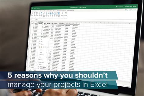 5 Reasons Why You Shouldnt Manage Your Projects In Excel ProMX