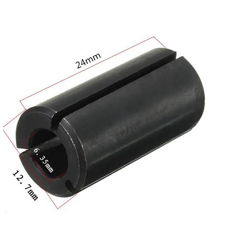 Buy 12 7mm To 6 35mm Collet Adaptor Shank Reducer Sleeve Bit Cnc