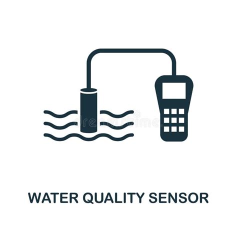 Water Quality Sensor Icon Monochrome Style Design From Sensors Icon Collection Ui And Ux
