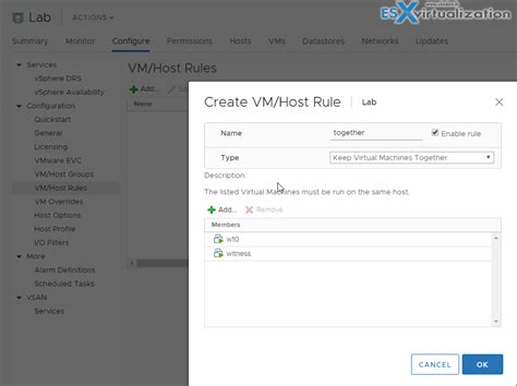 Vcp6 7 Dcv Objective 7 13 Identify And Interpret Affinity Anti Affinity Rules Esx Virtualization