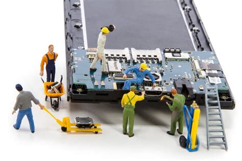 Repair Usb Connector In Smartphone Stock Image Image Of Disassembled