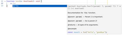 Jsdoc For Methods With Multiple Signatures · Issue 407 · Microsoft