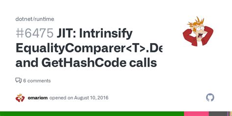 jit intrinsify equalitycomparer default equals and gethashcode calls · issue 6475 · dotnet