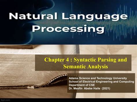 4 Chapter Four Syntactic Parsing And Semantic Analysisppt