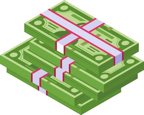Stacks Of Green Banknotes Secured With Bands Illustrating Accumulating