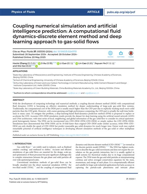 Coupling Numerical Simulation And Artificial Intelligence Prediction A