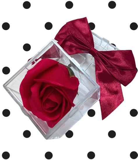 Сапунена роза в прозрачна кутийка Гадже