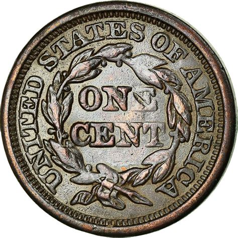 One Cent 1846 Braided Hair Coin From United States Online Coin Club