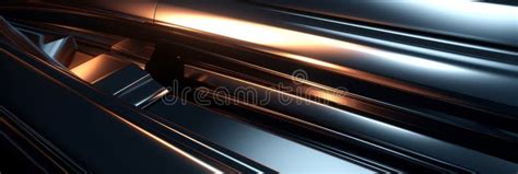 Sleek Metallic Rods Intersecting And Forming Abstract Structures Reflecting On A Glossy Black