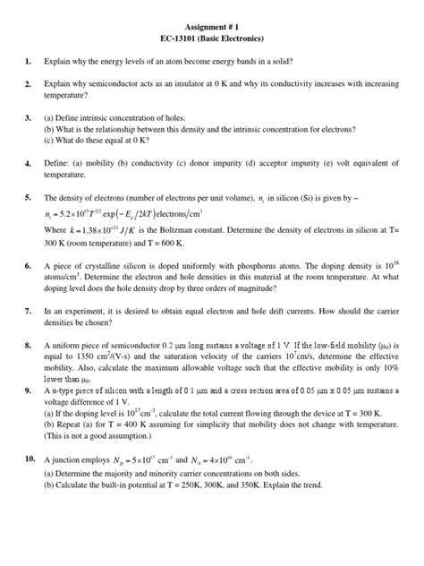 assignment 1 basic electronics pdf