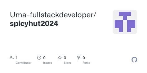 github uma fullstackdeveloper spicyhut2024