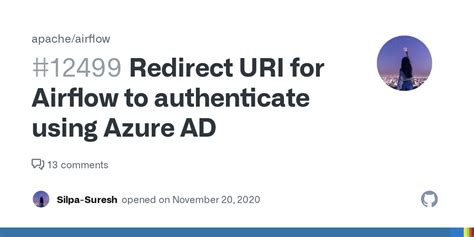 redirect uri for airflow to authenticate using azure ad · issue 12499 · apache airflow · github