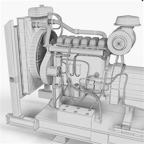 Diesel Generator 3d Model 59 Max Fbx Obj Free3d
