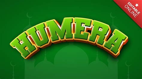 Humera Text Effect Generator