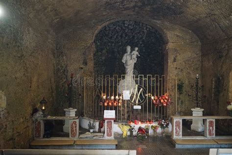 The Grotto Of Our Lady A 14th Century Chapel Carved Into The Rock