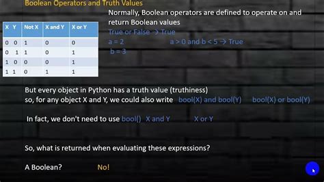 P1 Ep54 Booleans Boolean Operators Lecture Youtube