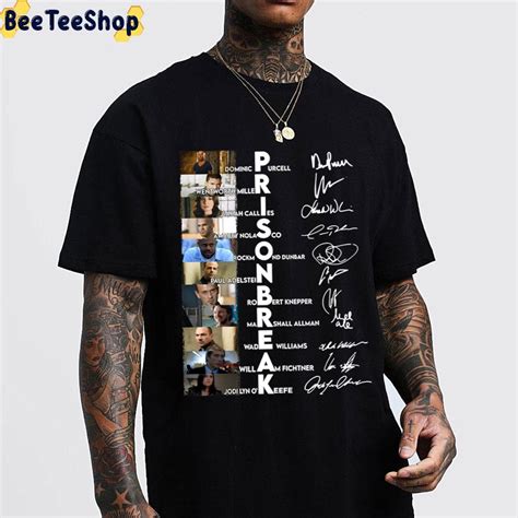 Prison Break Characters Signature Unisex T Shirt Beeteeshop