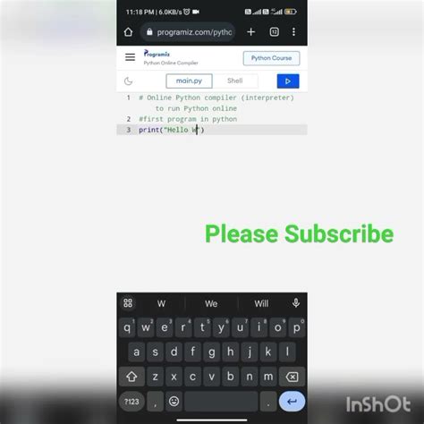 First Program In Pythoncoding Python College Shortvideo