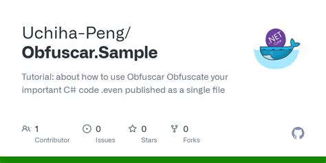 GitHub Uchiha Peng Obfuscar Sample Tutorial About How To Use