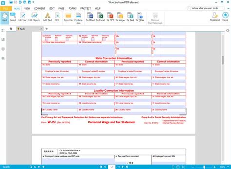 Irs Form W 2c Instructions For Easy Filling Process