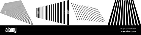 3d Lines In Perspective Angled Slanting Oblique And Diagonal Lines Stripes Vector Design
