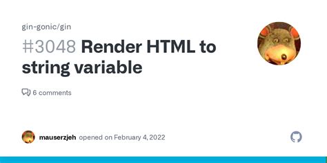 render html to string variable · issue 3048 · gin gonic gin · github