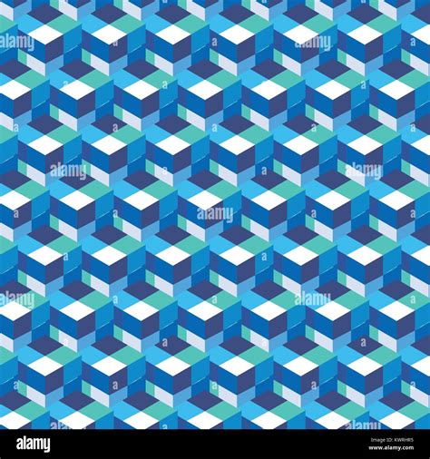 Seamless Abstract Cube Pattern Colorful Design Geometric 3d Vector Wallpaper Cube Pattern
