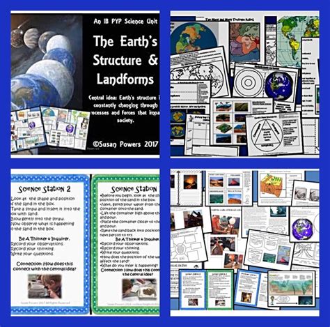 A Complete Ib Pyp Science Unit Of Inquiry Earths Structure And Landforms Science Units Ib