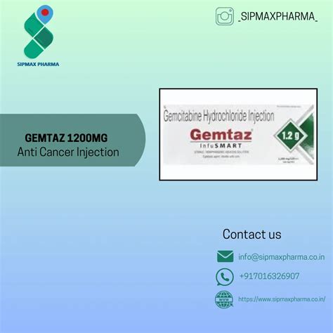 Gemcitabine 1200mg At Rs 6695 Vial Anti Cancer Injection 2 In Vadodara Id 2854845793755