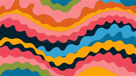 Abstract Colorful Wave Pattern Background Vibrant Good Resolution