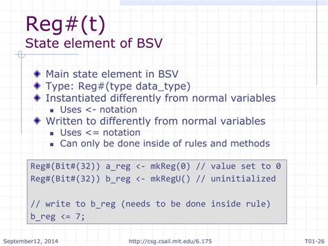 Ppt Constructive Computer Architecture Tutorial 1 Bsv Types Andy Wright 6175 Ta Powerpoint