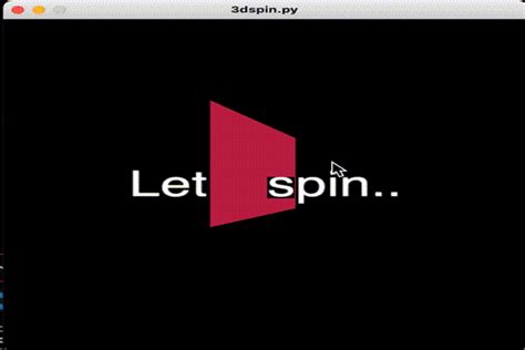 Github Lrwx T Dspin D Shape Spin Around D Text Pyglet And Opengl