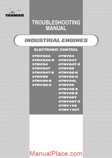 Yanmar Troubleshooting Manual Industrial Engines Service Manual Download Marketplace