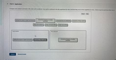 Compare And Contrast Summation With Motor Unit