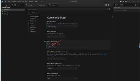 why does the font revert back to its original setting every time i modify it and exit the