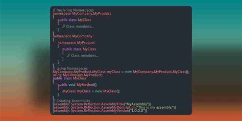 Introduction To Namespaces And Assemblies
