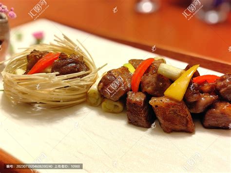 双葱爆炒和牛粒 中国菜系 食品餐饮 摄影素材 汇图网www huitu