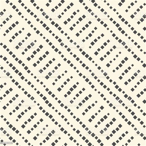 Seamless Circle Pattern Vector Monochrome Dots Background Stock Illustration Download Image