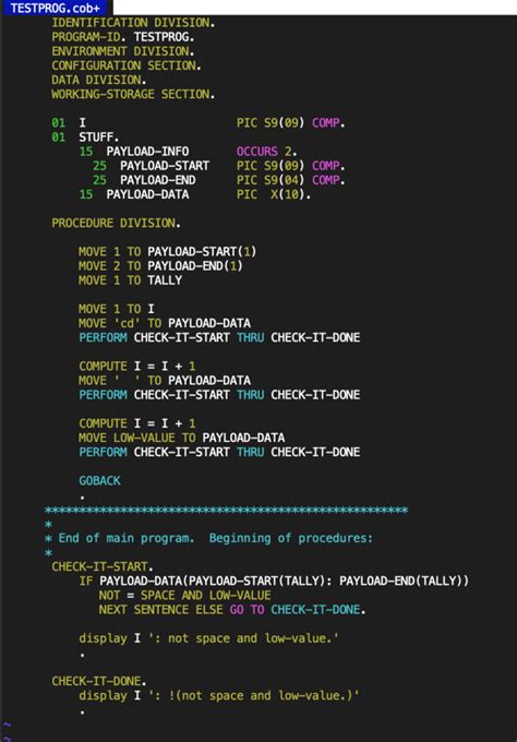 Peeter Joots Blog Unexpected Cobol Implicit Operator Distribution